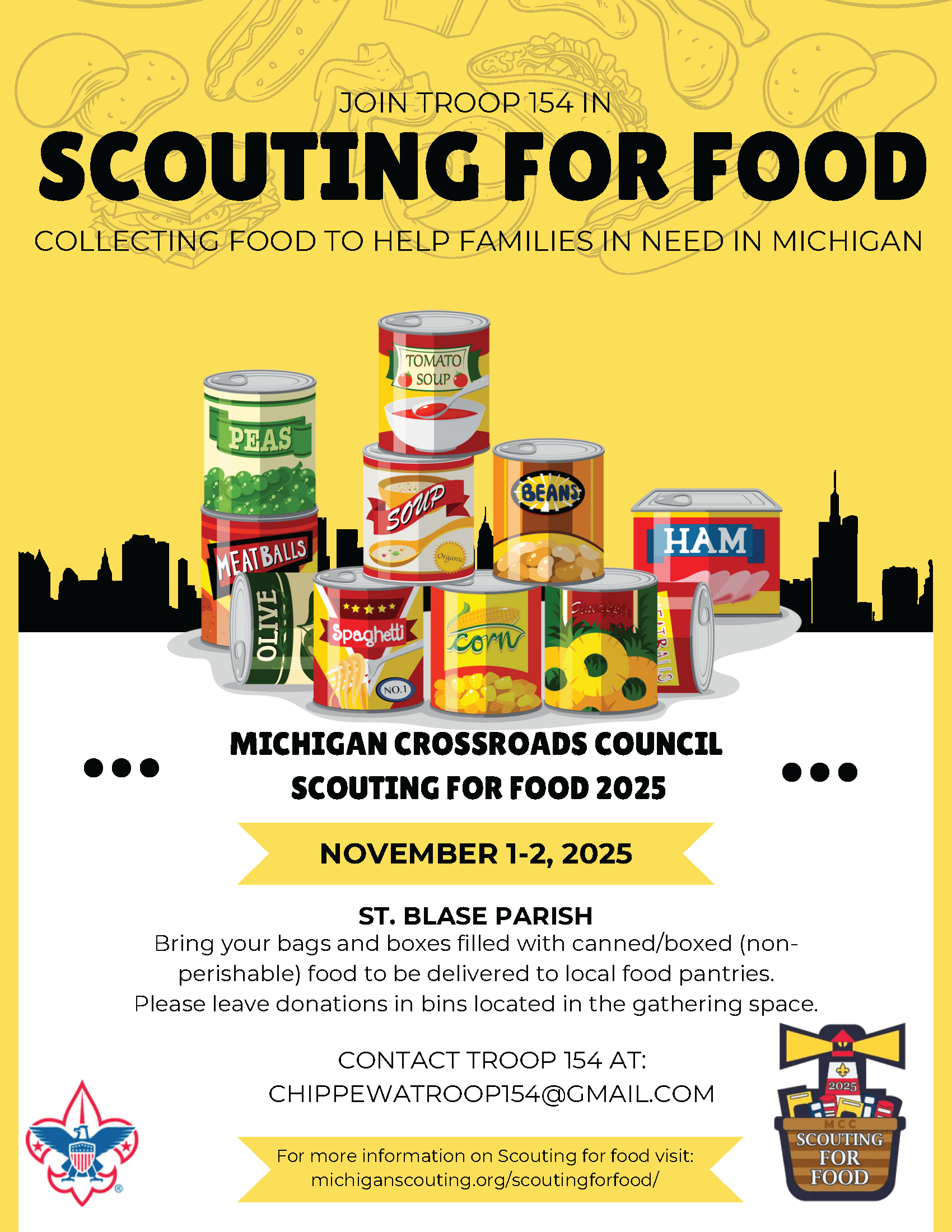 Scout Troop 154: Scouting for Food › St. Blase Catholic Church
